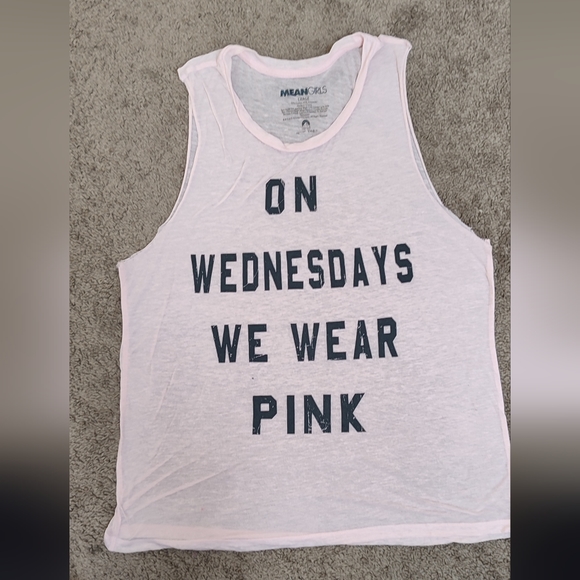 Genuine Merchandise | Tops | Authentic Official Mean Girls Merch On Wednesdays We Wear Pink Tank ...